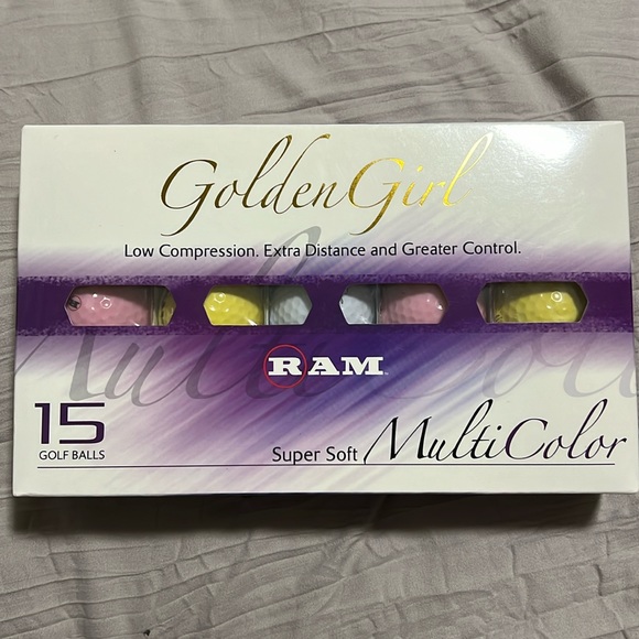 RAM | Other | Ram Golden Girl Golf Ball Set Of 5 Nwt | Poshmark